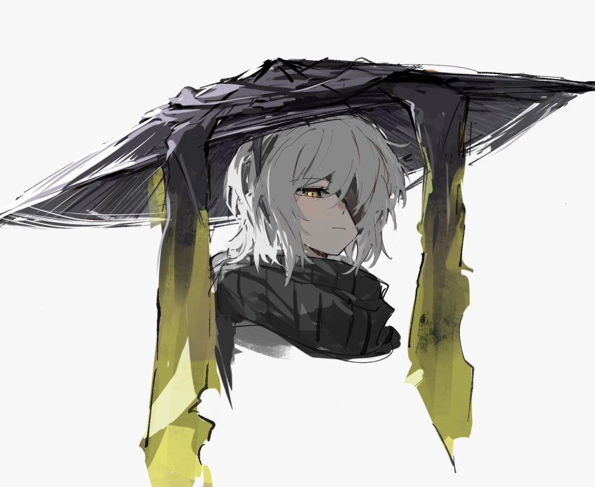 Safebooru - 1girl bandage over one eye closed mouth conical hat faust ...