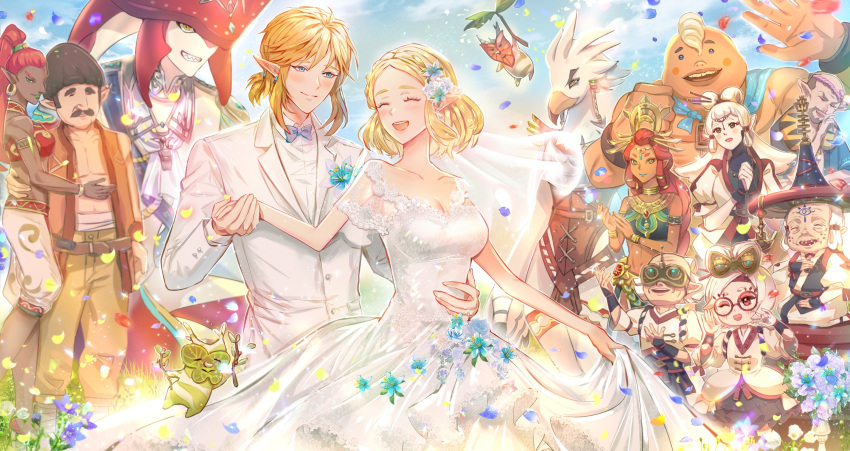 Safebooru - 6+boys 6+girls alternate costume blonde hair blue eyes ...