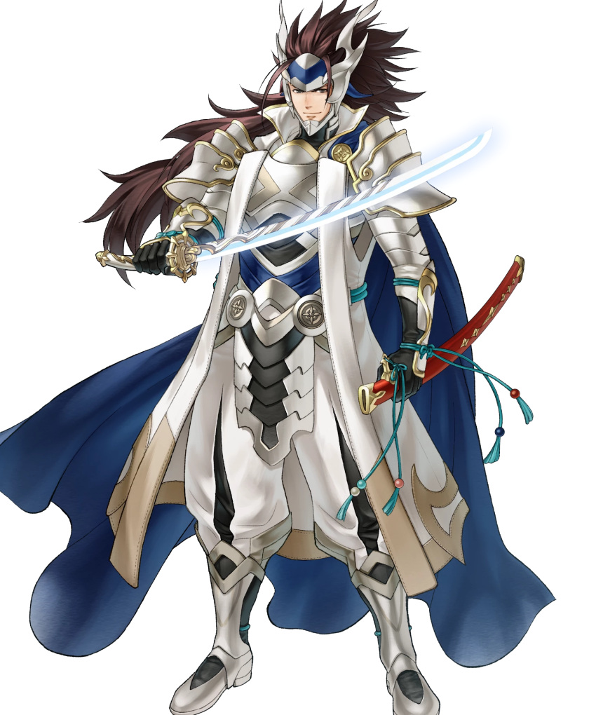 Safebooru - 1boy armor blue cape brown eyes brown hair cape cosplay ...