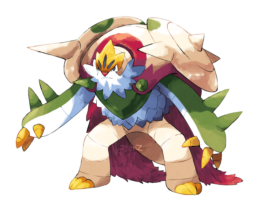 Safebooru - absurdres armor artist name cape chesnaught full body green ...