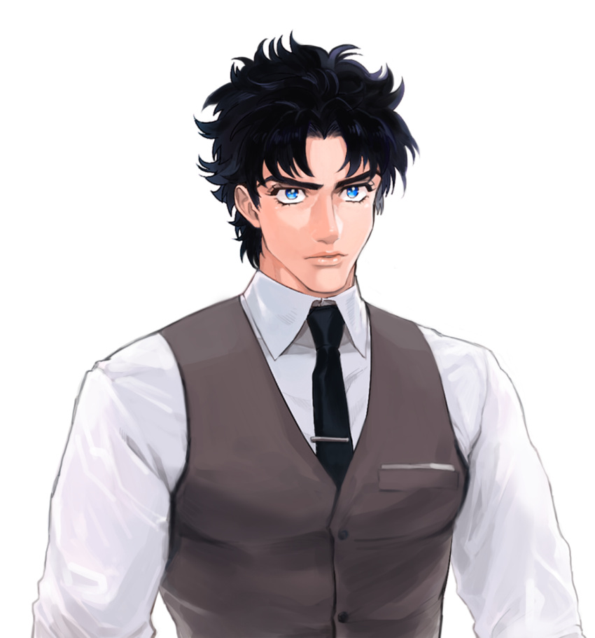 Safebooru - 1boy blue eyes jojo no kimyou na bouken jonathan joestar piyo4508 solo vest ...