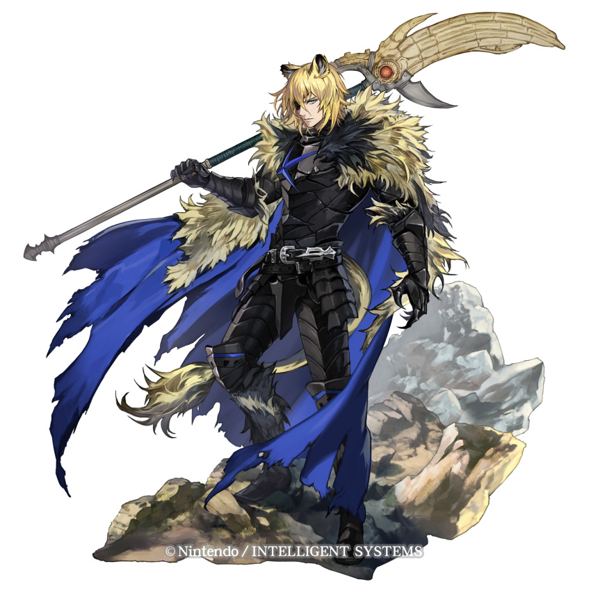 Safebooru - 1boy animal ears areadbhar (fire emblem) armor black armor ...