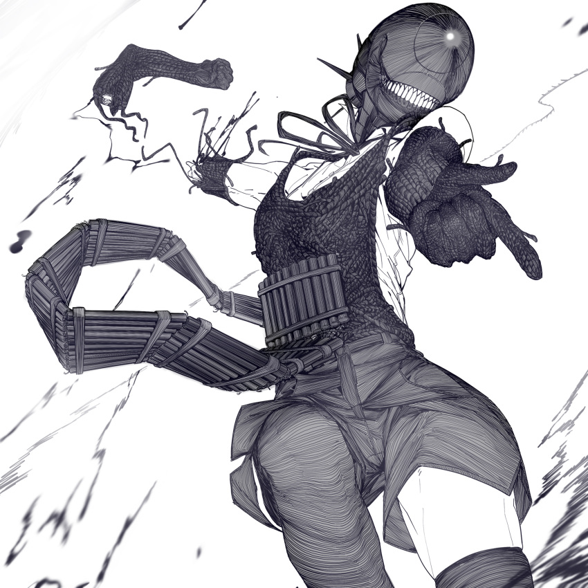 Safebooru - 1girl apron bomb devil (chainsaw man) chainsaw man dynamite ...