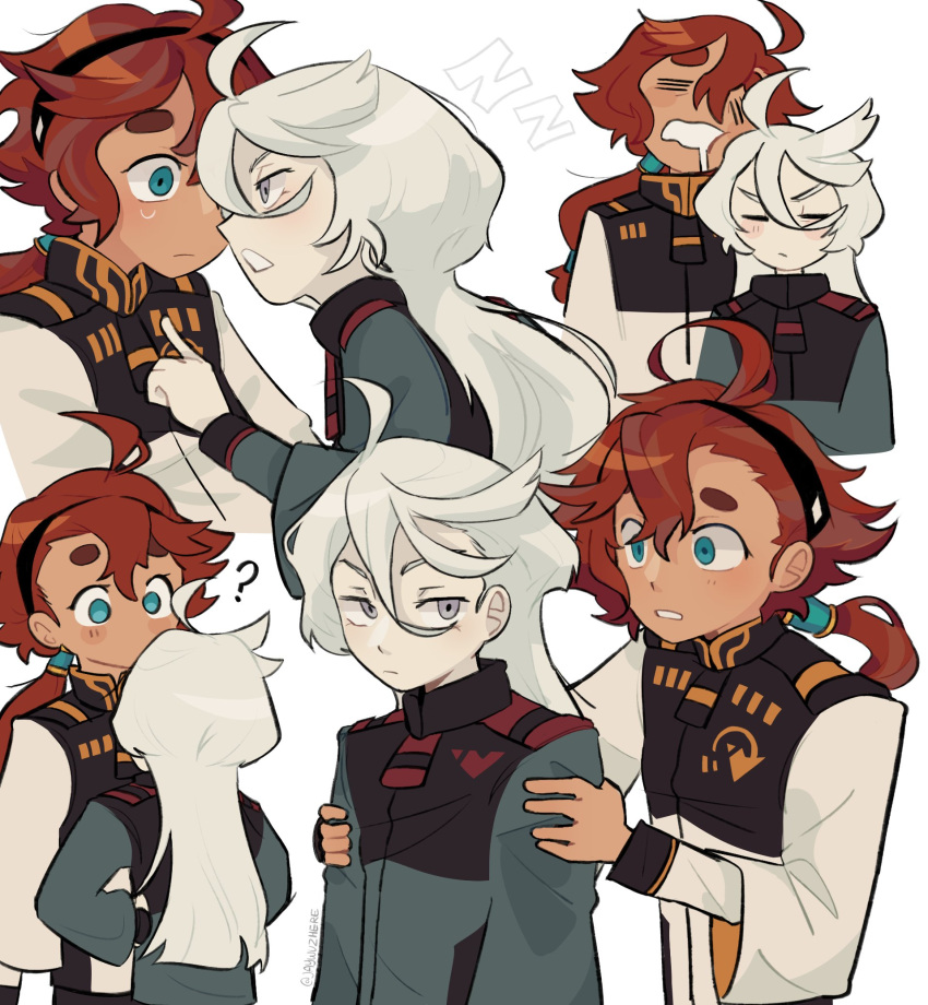 Safebooru - 2girls ? antenna hair asticassia school uniform black ...