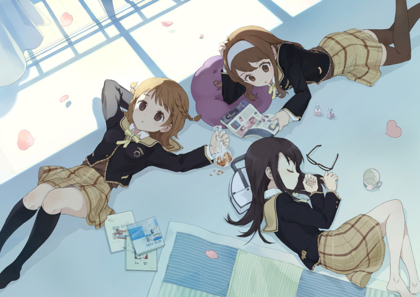 Safebooru - 3girls annyeong we are peanuts archived source arm behind ...
