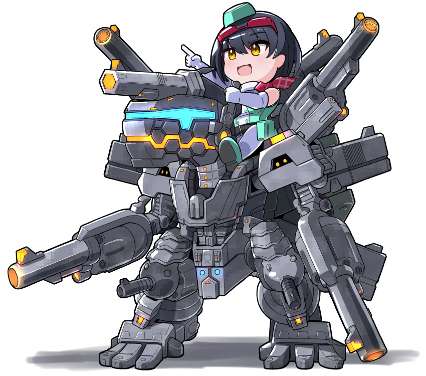 Safebooru - 1girl absurdres black hair chibi digimon digimon story ...
