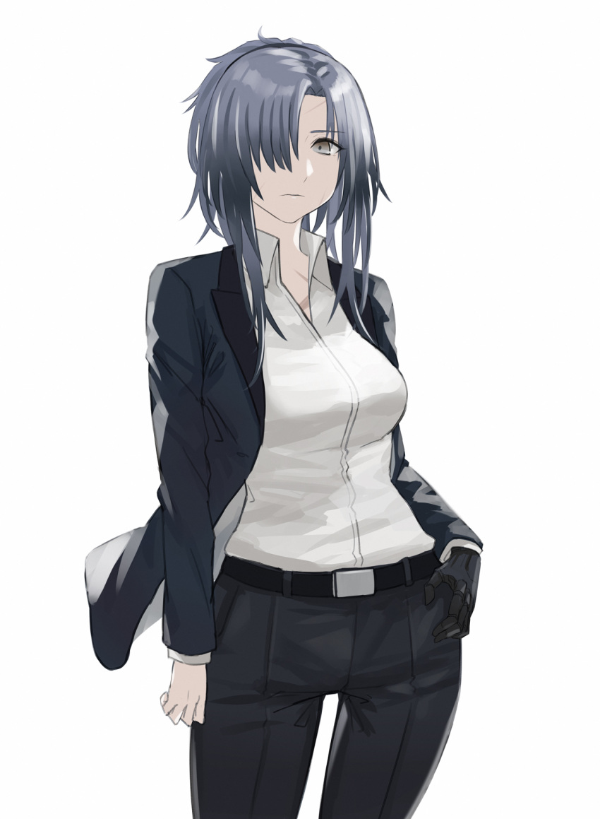 Safebooru - 1girl angelia (girls' frontline) asakiri koko belt black ...