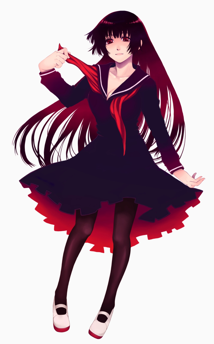 Safebooru 1girl Bangs Black Dress Black Hair Blackzizi Blunt Bangs 5073
