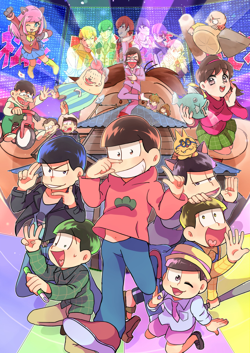 Safebooru - 6+boys absurdres brothers f6 highres matsuno choromatsu ...