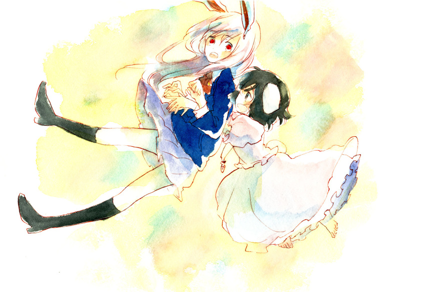 Safebooru - animal ears blazer bunny ears highres hug inaba tewi ...