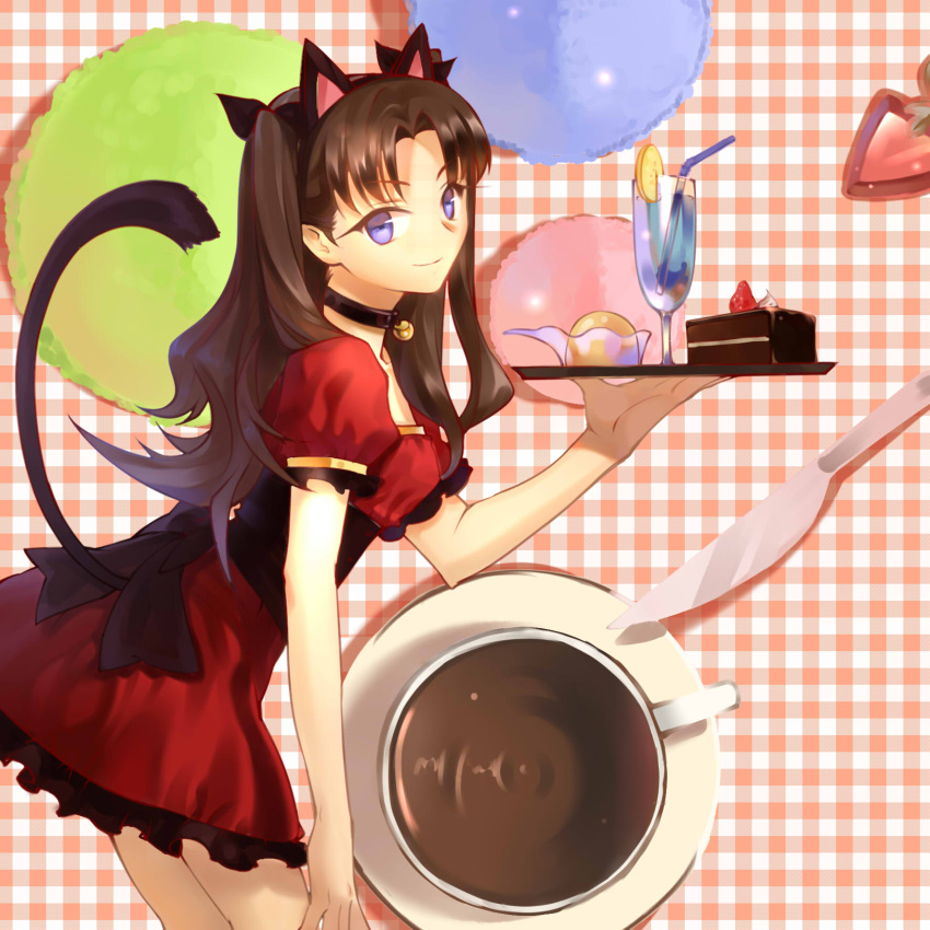 Safebooru - 1girl alternate costume animal ears artist request bell bell choker blue eyes brown ...