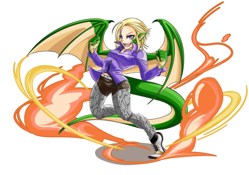 Safebooru - 1girl blonde hair claws draco (monster musume) dragon girl ...