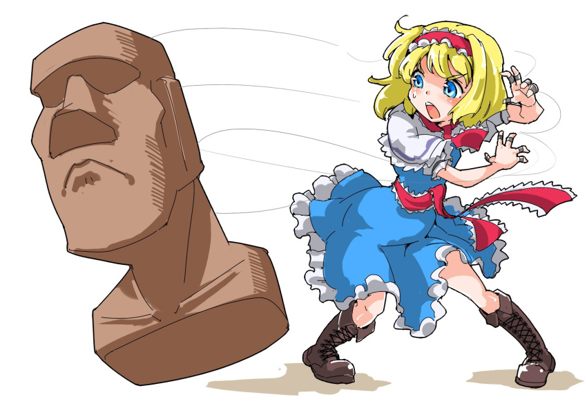 Safebooru - 1girl alice margatroid apron blonde hair blue dress blue eyes capelet doll dress ...