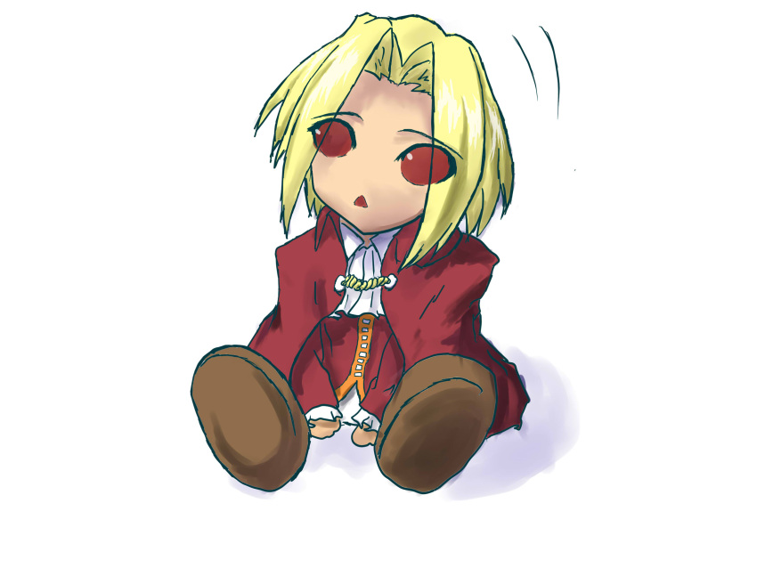 Safebooru - cape chibi highres melty blood red eyes sitting teipa ...
