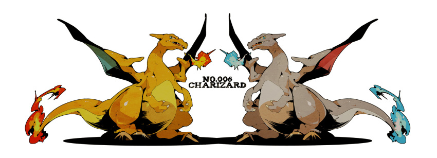 Safebooru - alternate color blue eyes character name charizard claws ...