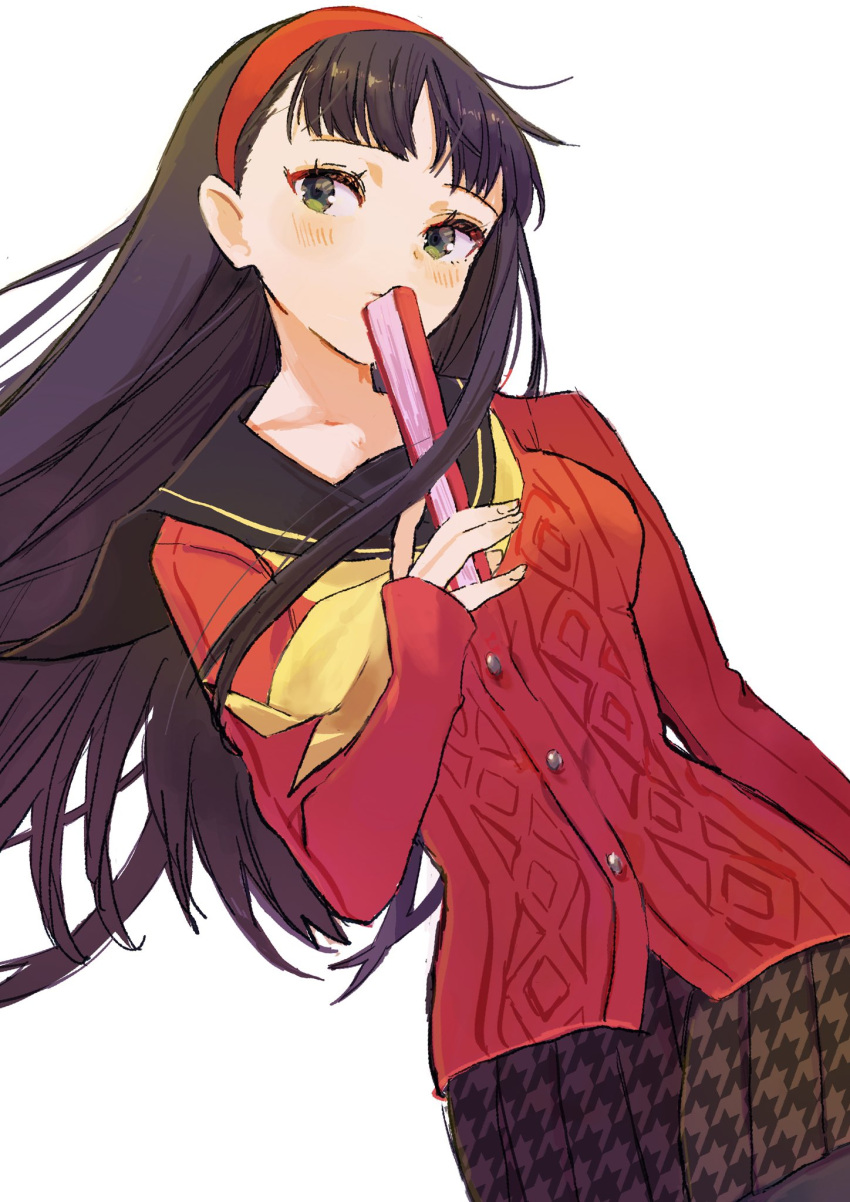 Safebooru 1girl Amagi Yukiko Black Hair Blush Breasts Brown Eyes 7069