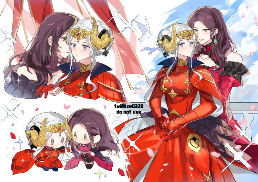 Safebooru - 2girls alternate hairstyle armor bare shoulders behind ...