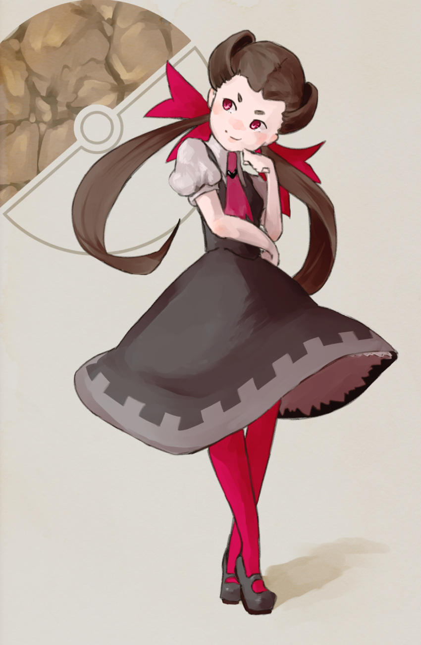 Safebooru - 1girl azisaitokaeru brown hair dress gym leader hair ...