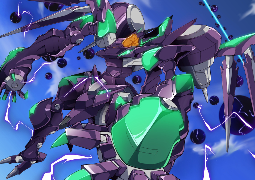 Safebooru - claws clouds electricity explosion gamiani zero highres ...
