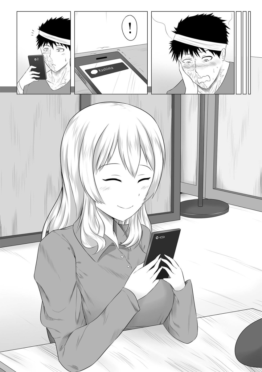 Safebooru - 1boy 1girl comic commentary highres kantai collection kashima (kantai collection ...
