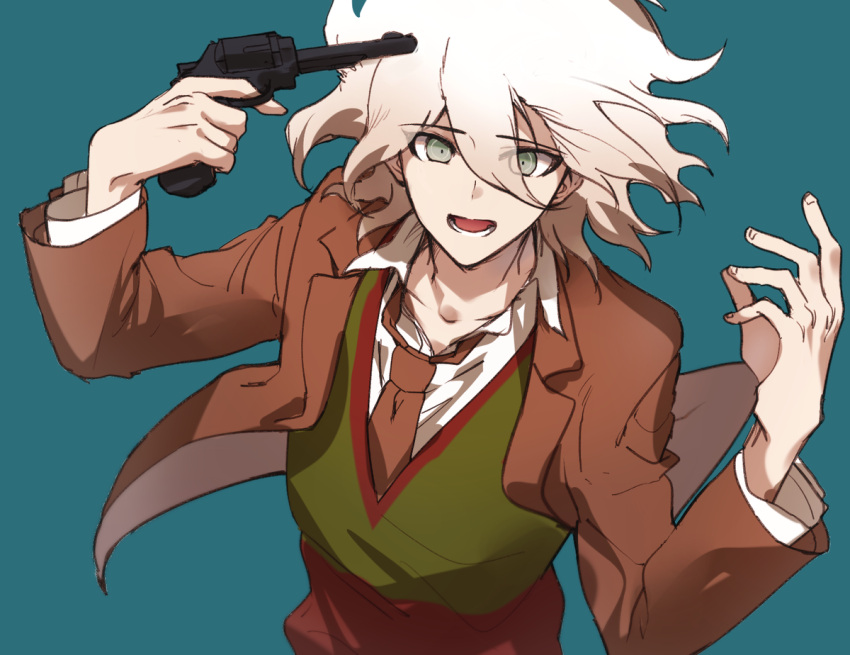 Safebooru - dangan ronpa dangan ronpa 3 dr tyobi grey eyes gun komaeda ...