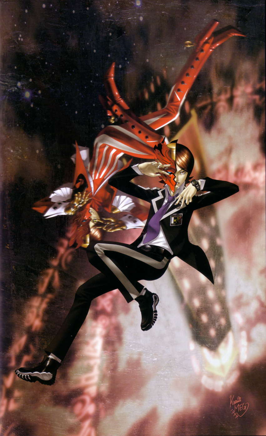 Safebooru - apollo (persona 2) highres kazuma kaneko male mask official ...