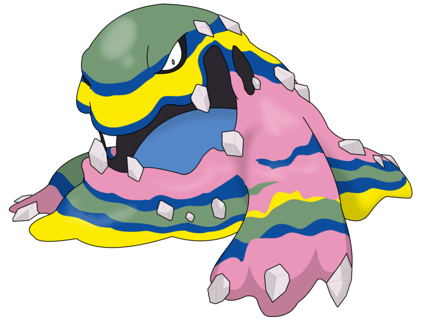 Safebooru - alolan muk jugemu (kuitarann) muk no humans open mouth ...