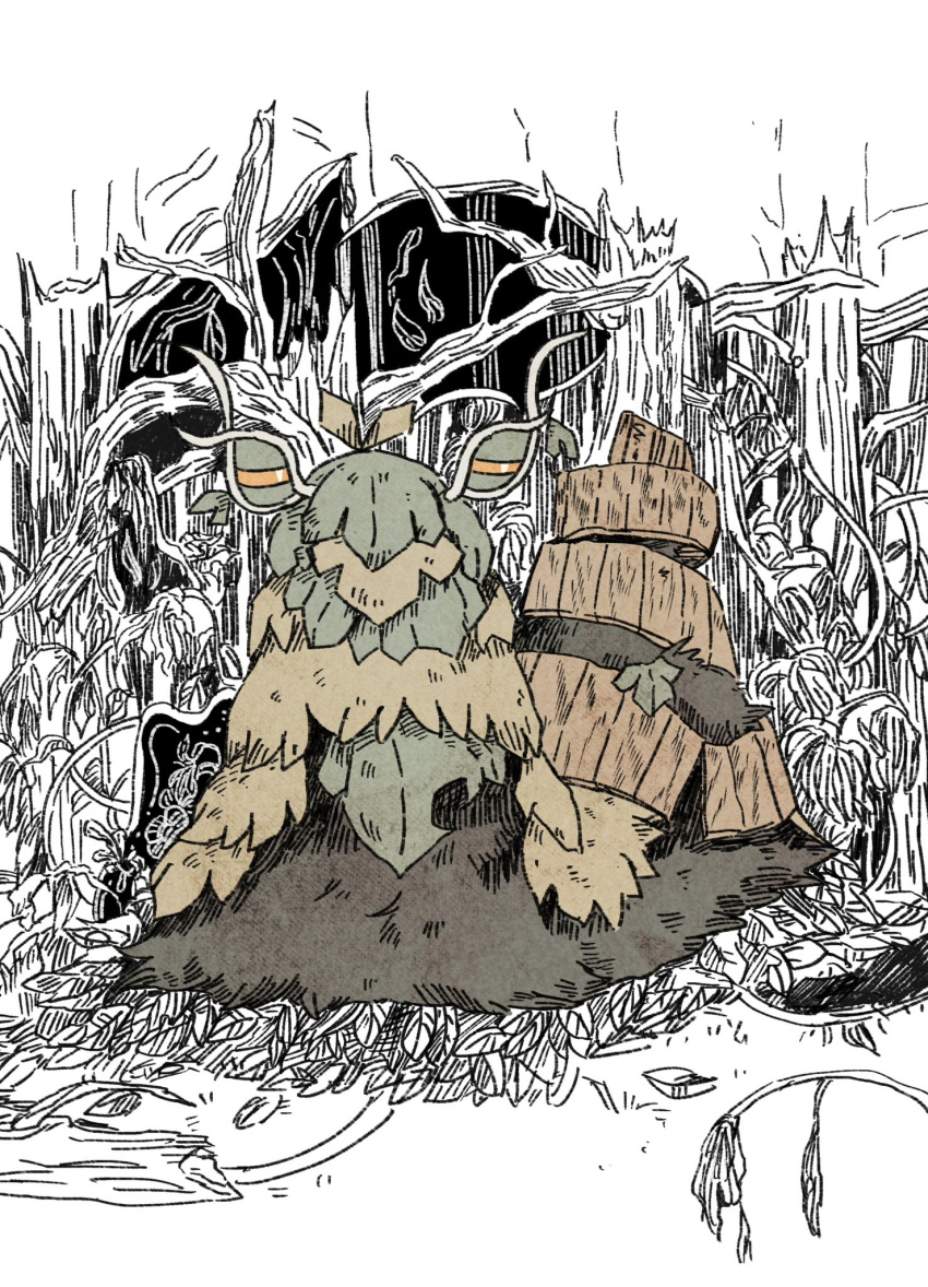 Safebooru - bare tree branch grey background highres ii ebidashi leaf ...