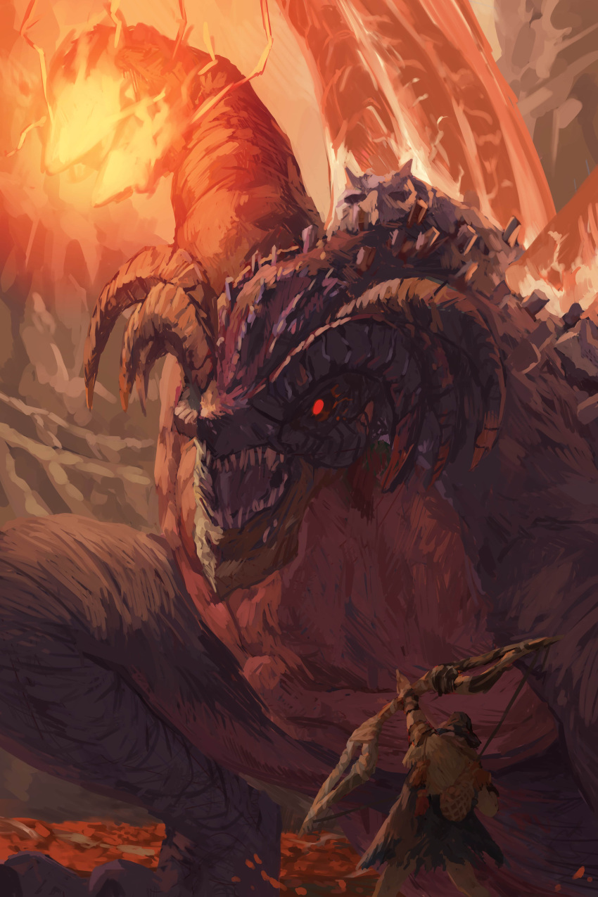 Safebooru - 1boy absurdres arrow (projectile) battle bayle the dread ...