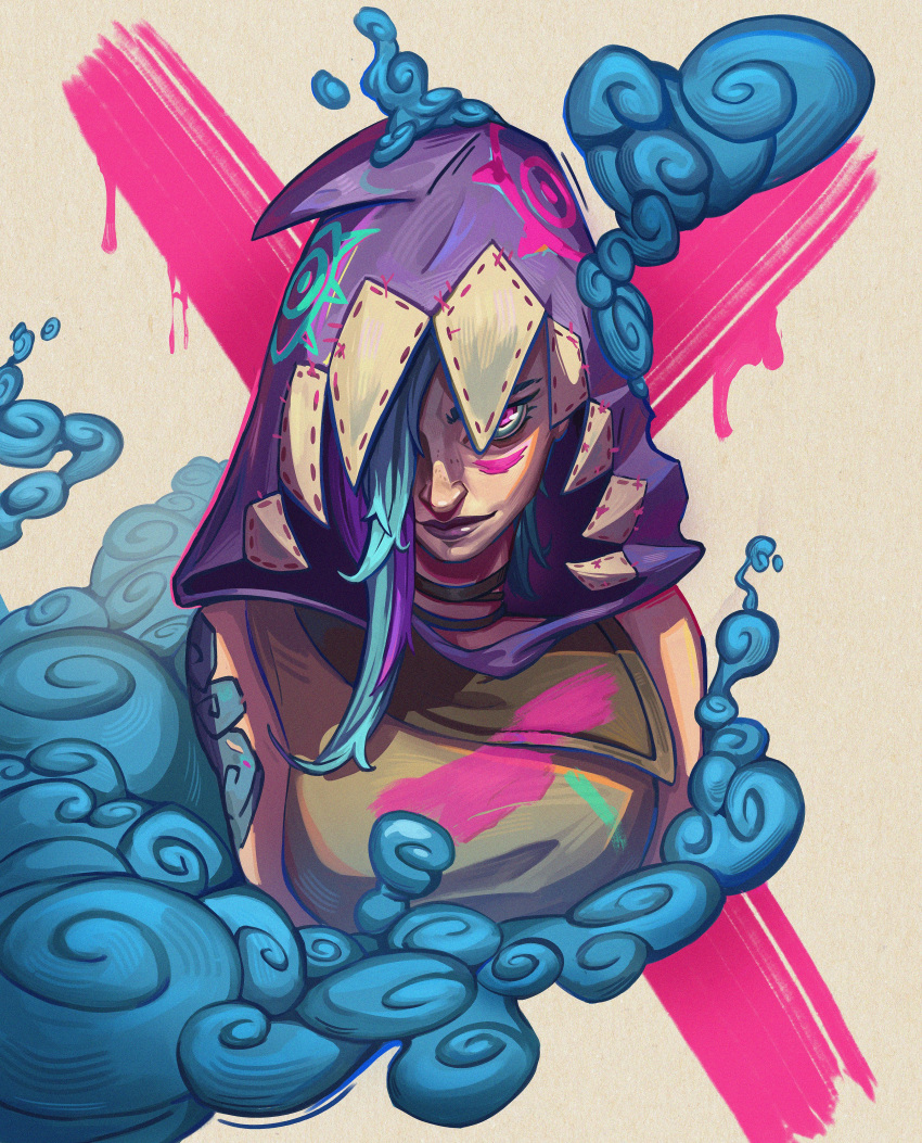 Safebooru 1girl Absurdres Arcane League Of Legends Arcane Jinx Arm