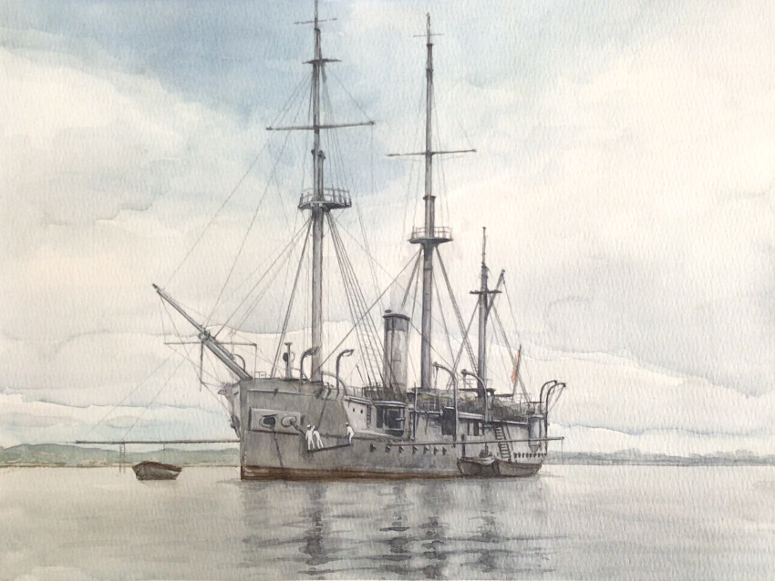 Safebooru - atelier bono cannon clouds cloudy sky highres imperial ...