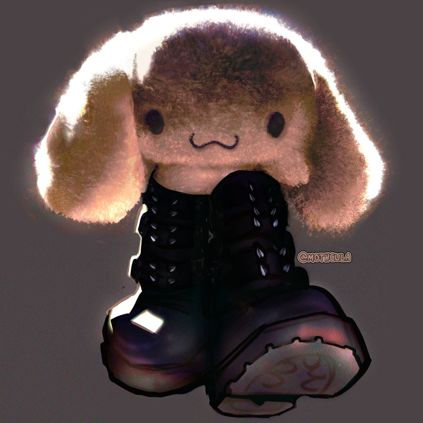 Safebooru - :3 black footwear boots cinnamoroll commentary english ...