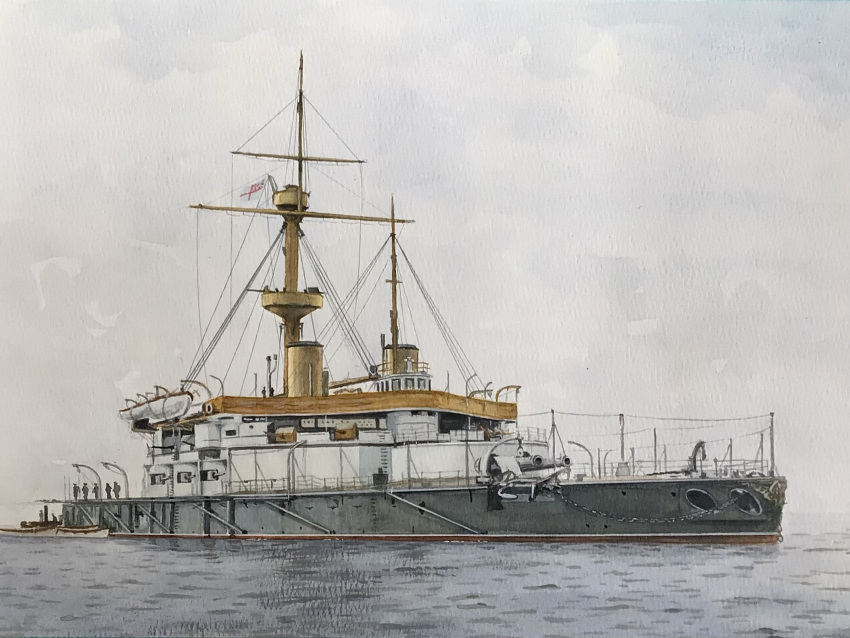 Safebooru - atelier bono boat cannon highres hms trafalgar (1887 ...