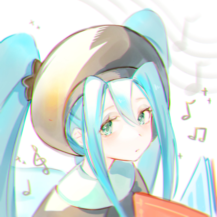 Safebooru - 1girl absurdres blue hair book bug miku (project voltage ...
