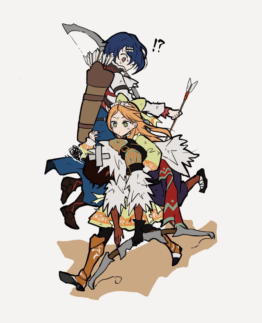 Safebooru - !? 1girl 2boys alcryst (fire emblem) arrow (projectile ...