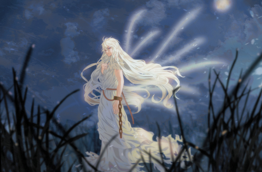 Safebooru - 1boy 3d bedge blonde hair bloom blue eyes blurry blurry ...