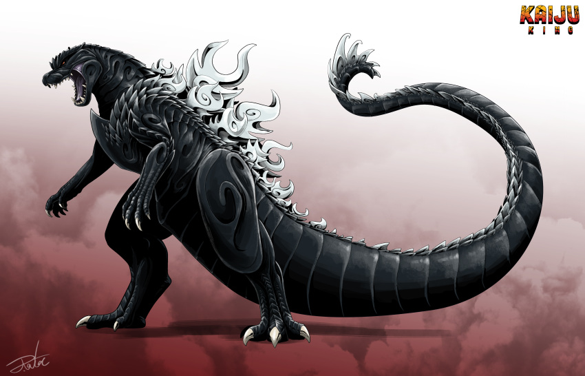 Safebooru - absurdres claws english text full body godzilla godzilla ...