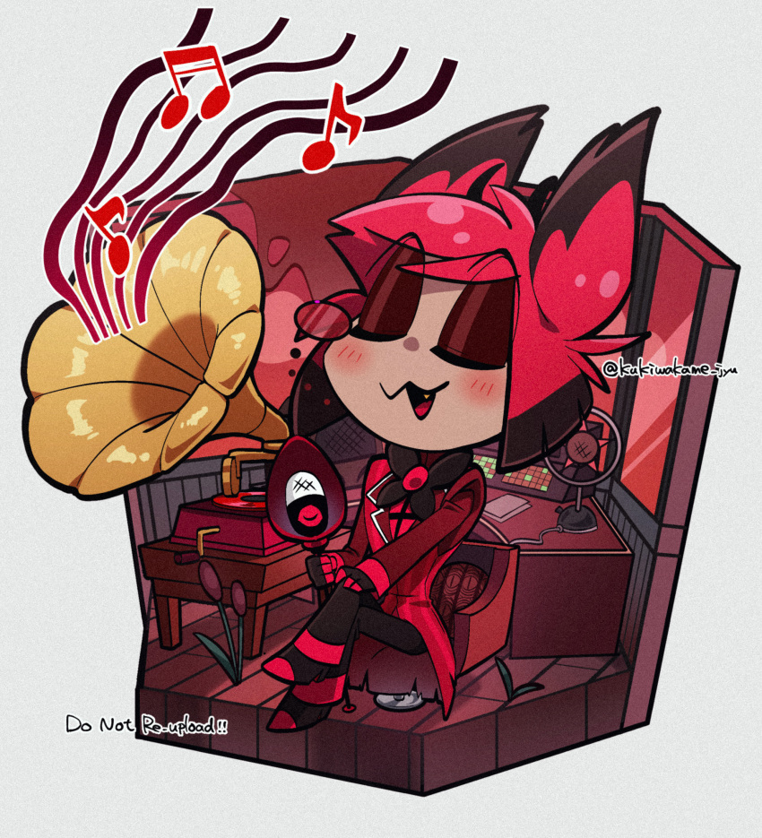Safebooru - 1boy alastor (hazbin hotel) animal ears antlers black bow ...