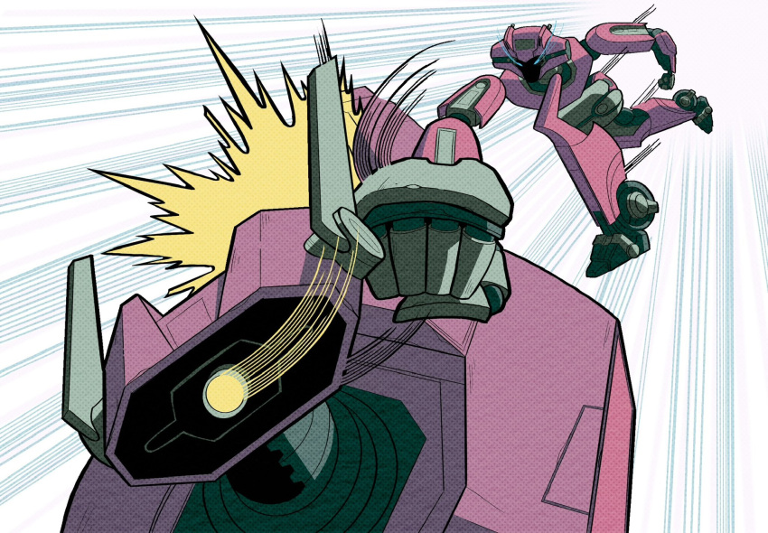 Safebooru - 1boy 1girl classjester highres mecha no humans one-eyed ...