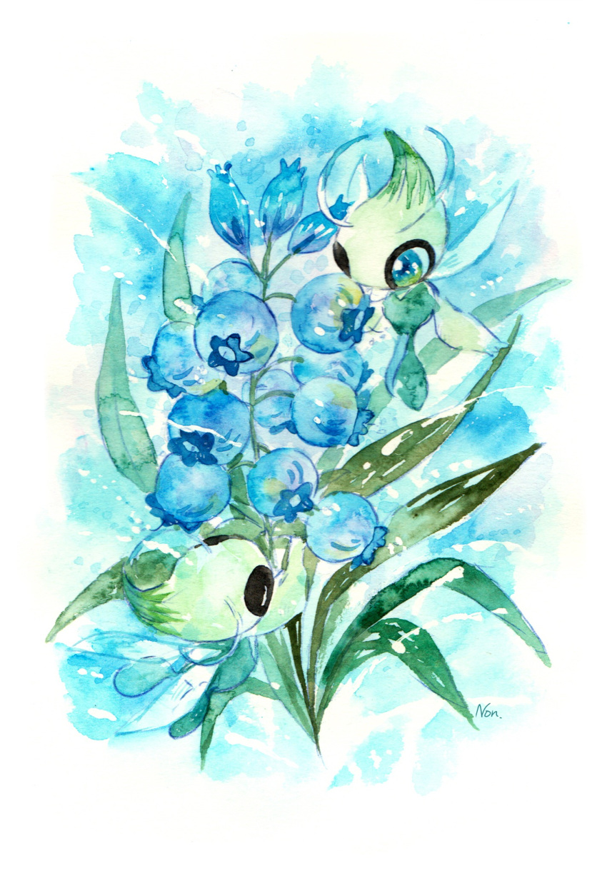 Safebooru - blue eyes blue flower celebi flower flower request full ...