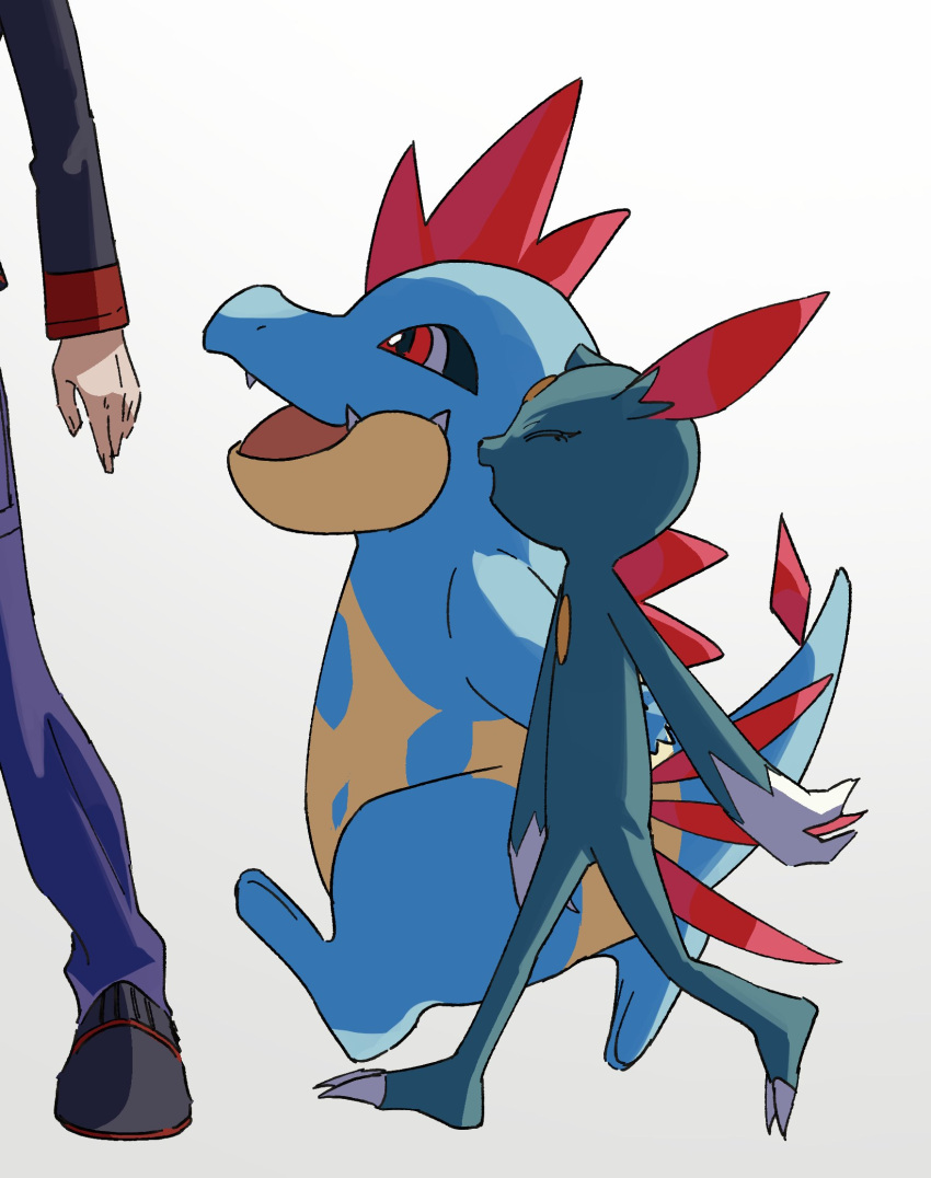 Safebooru - 1boy closed eyes croconaw dora (wa ppp) fangs highres ...