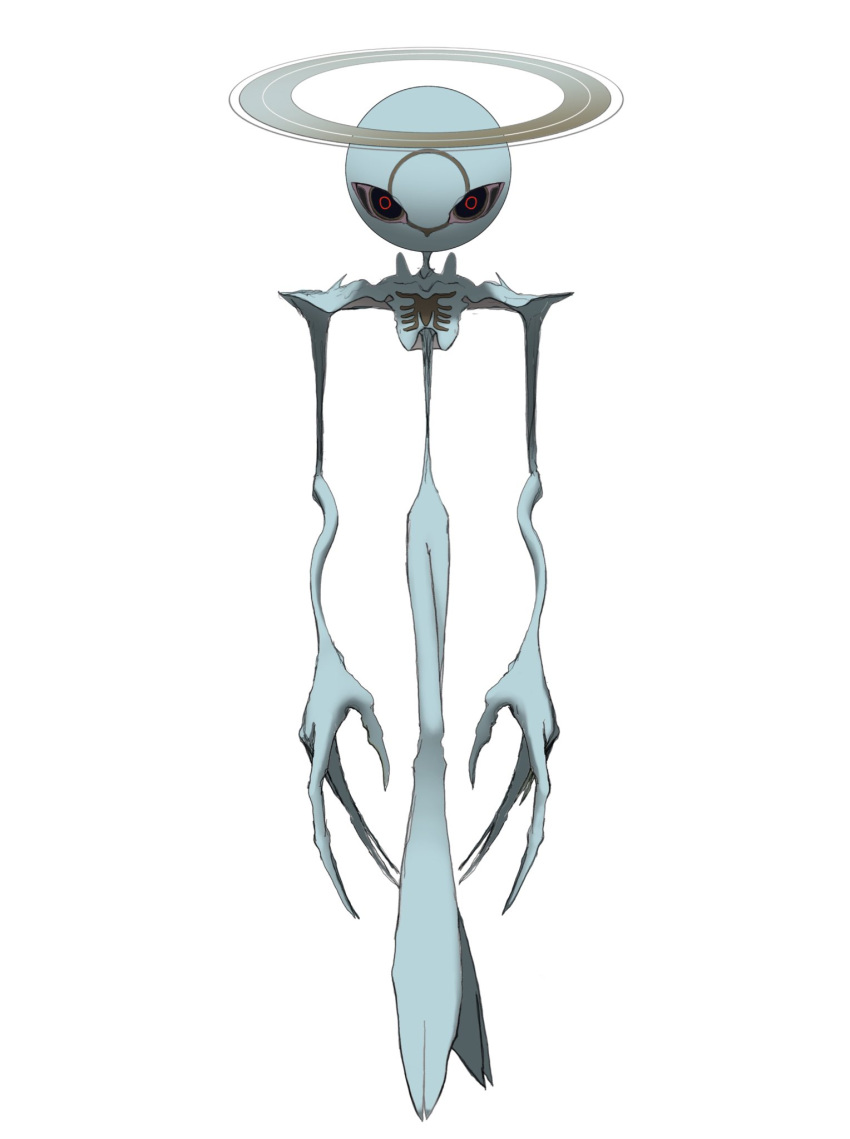 Safebooru - 1other 28 berakhah blue skin colored skin full body halo ...