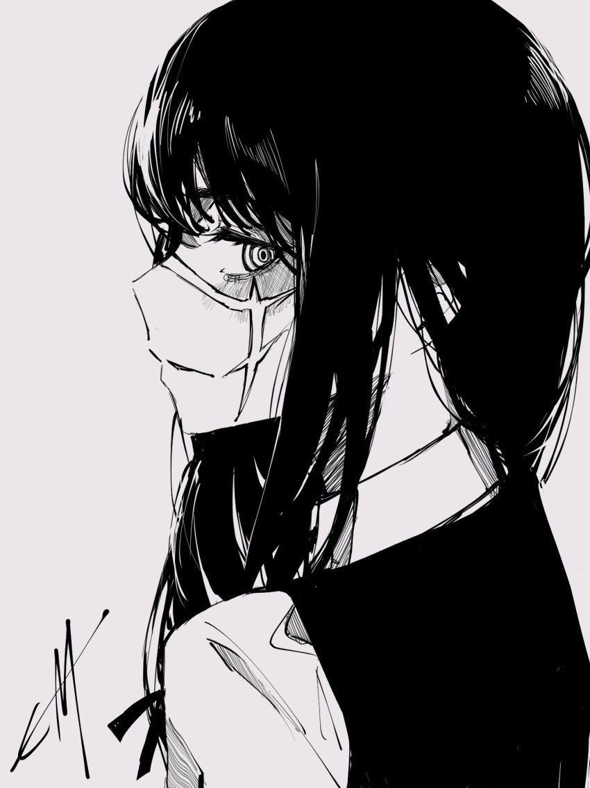 Safebooru - 1girl black hair chainsaw man commentary cross scar dress ema ema39 fourth east high ...