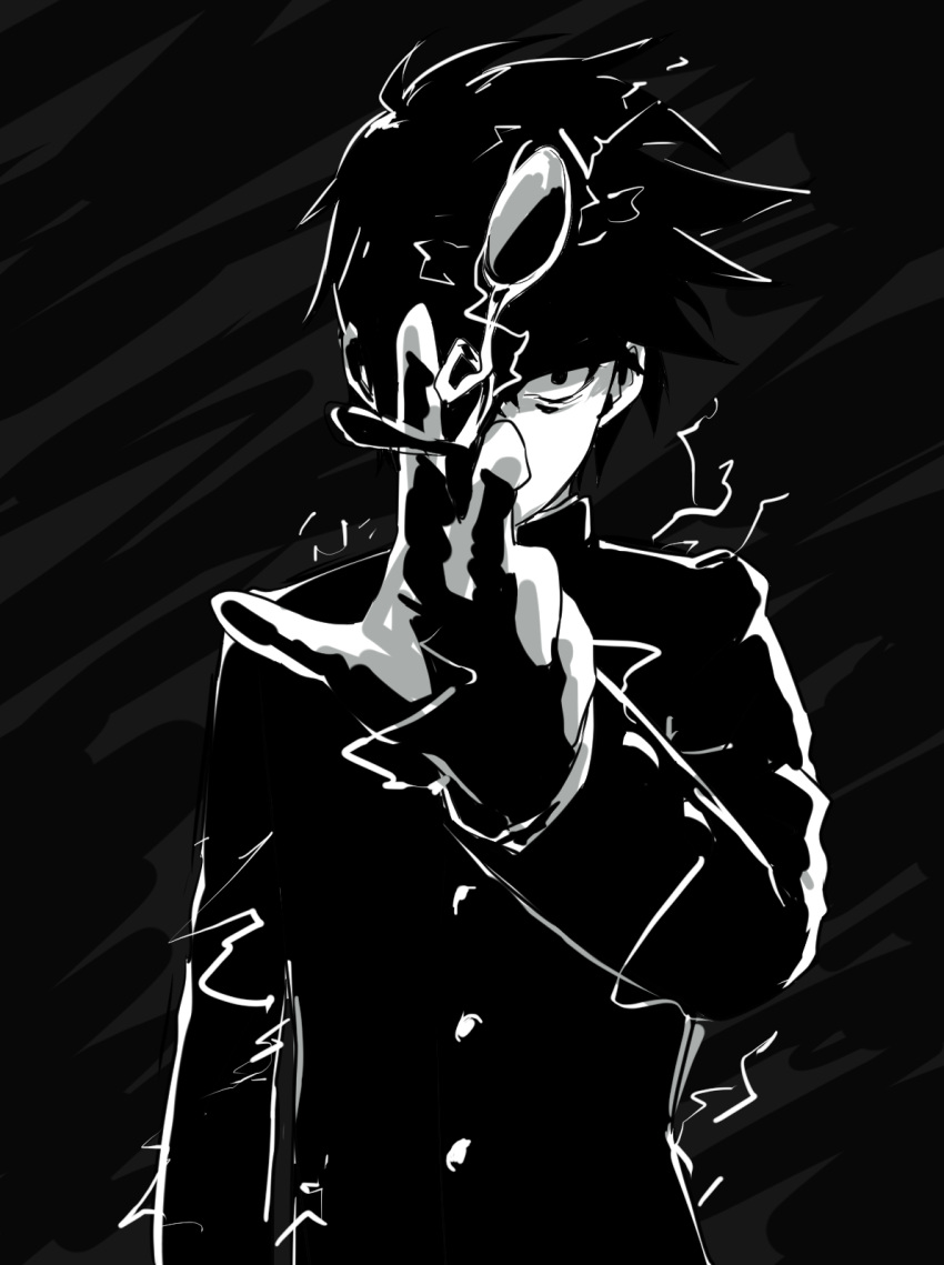 Safebooru - black vinegar middle school uniform bowl cut brothers ...