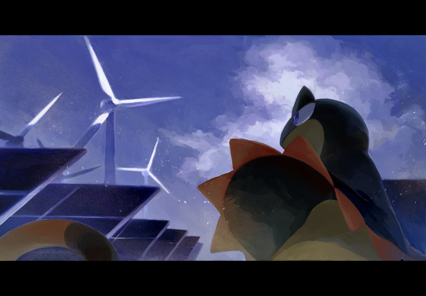 Safebooru - blue eyes bright pupils closed mouth clouds commentary ...