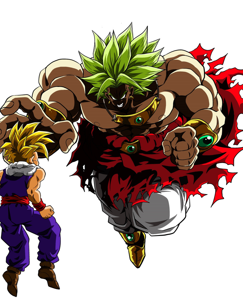 Safebooru - 2boys 90s bracelet broly dragon ball dragonball z evil ...