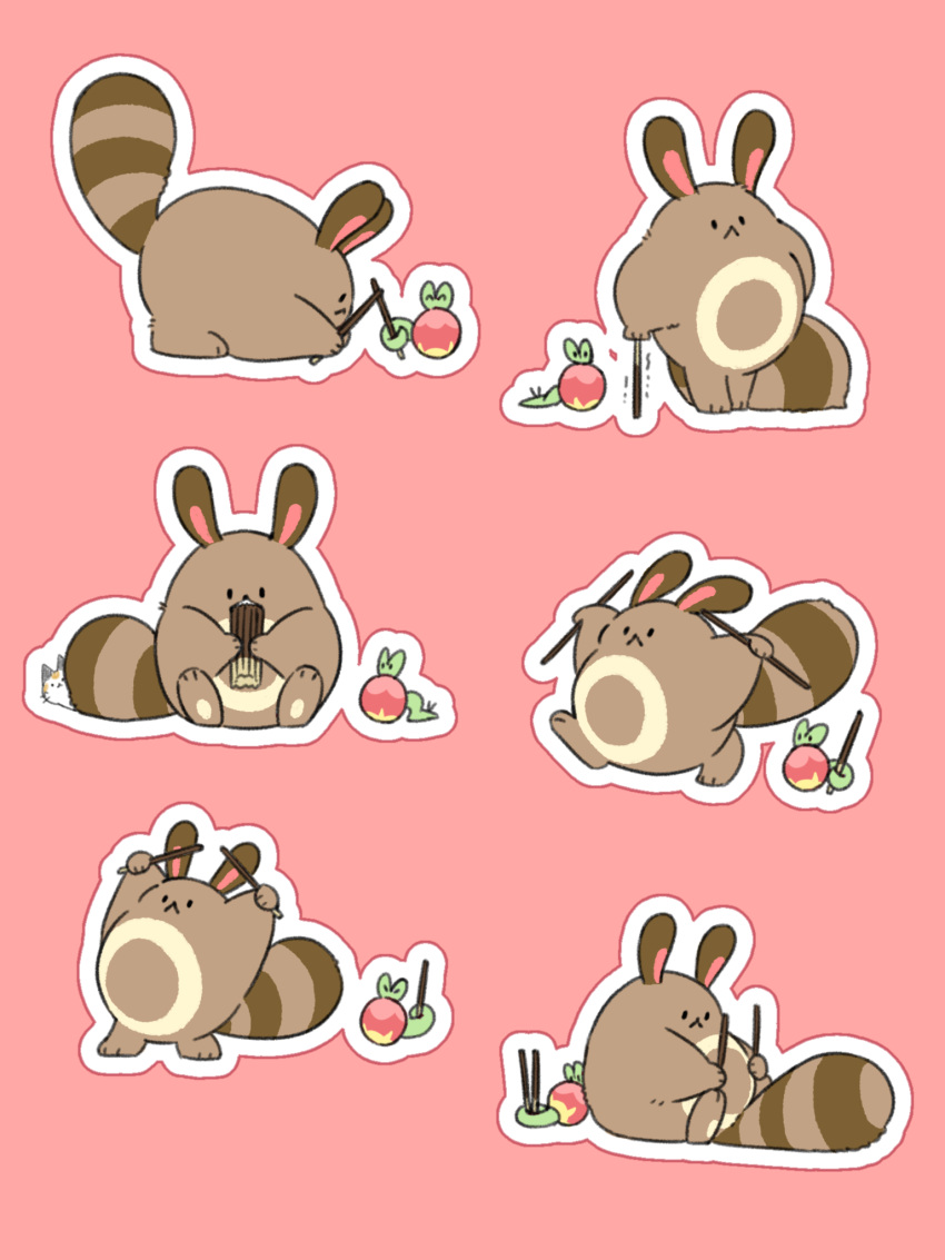 Safebooru - animal applin black eyes cat closed eyes closed mouth food ...