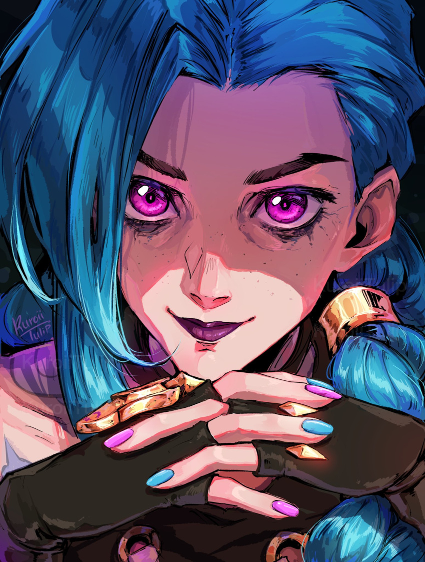 Safebooru - 1girl arcane: league of legends arcane jinx arm tattoo ...