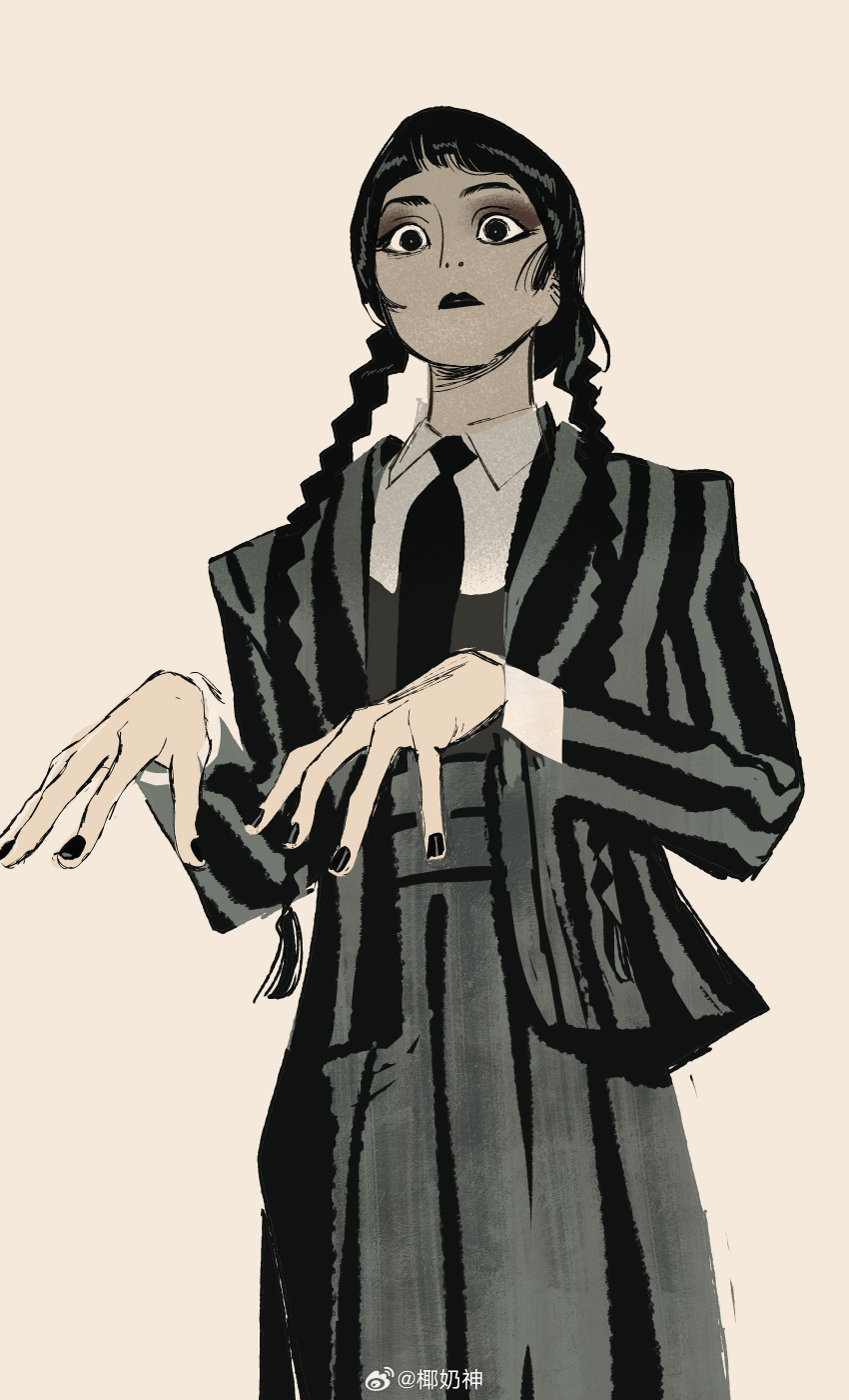 Safebooru - 1girl absurdres addams family black eyes black eyeshadow ...
