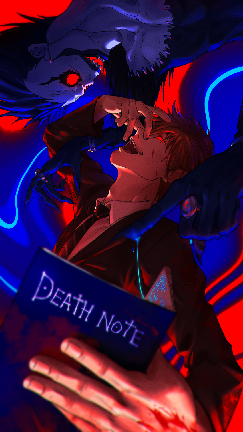 Safebooru - absurdres black hair black lips black shirt black suit ...